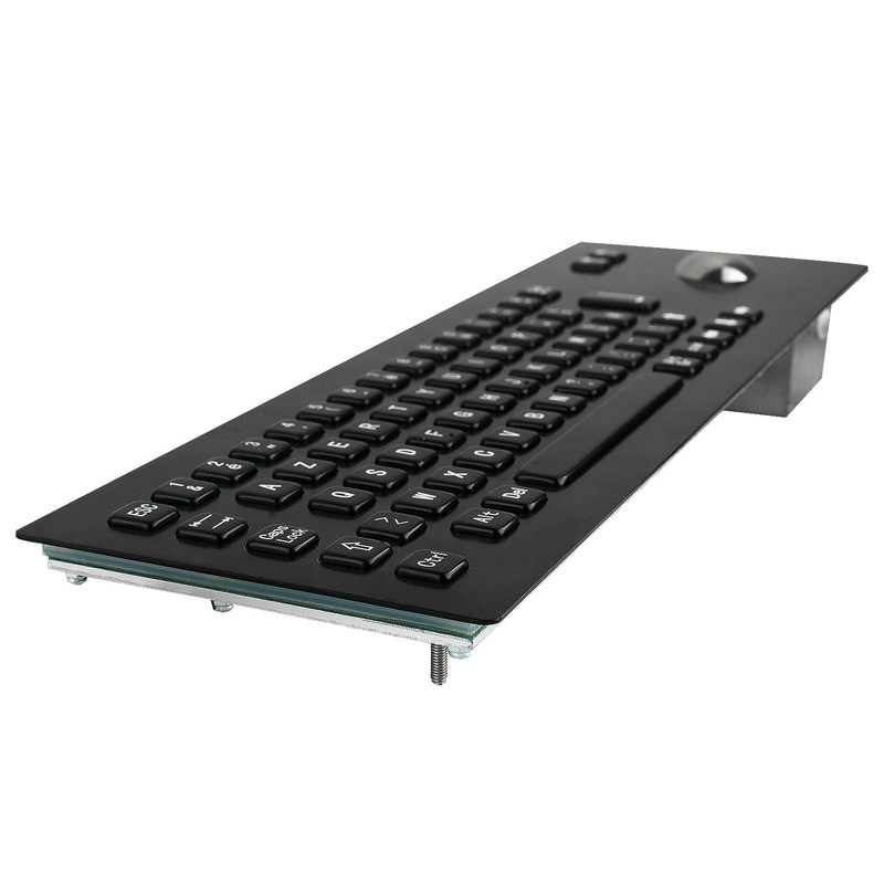 Rugged vandal proof black tinanium kiosk keyboard for bank ATM with 38 ...