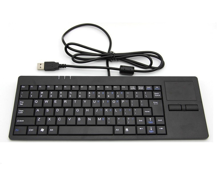 High quality mini desk medical keyboard with integrated touchpad and ...
