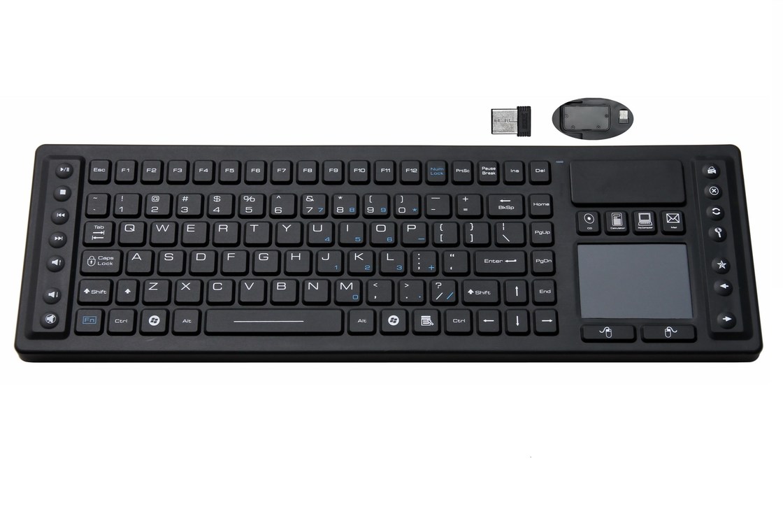 2-in-1 wireless washable keyboard with touchpad and battery for Farsi Iran