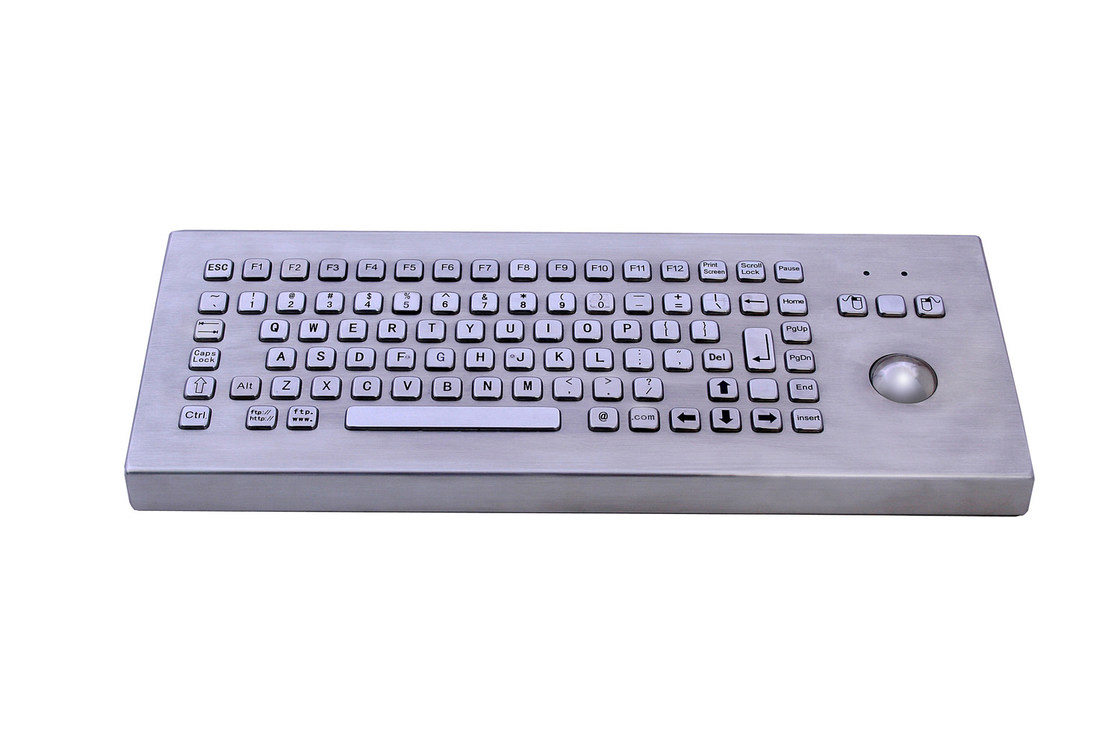 89 keys movable desk top industrial PC metal keyboard with S304 ...