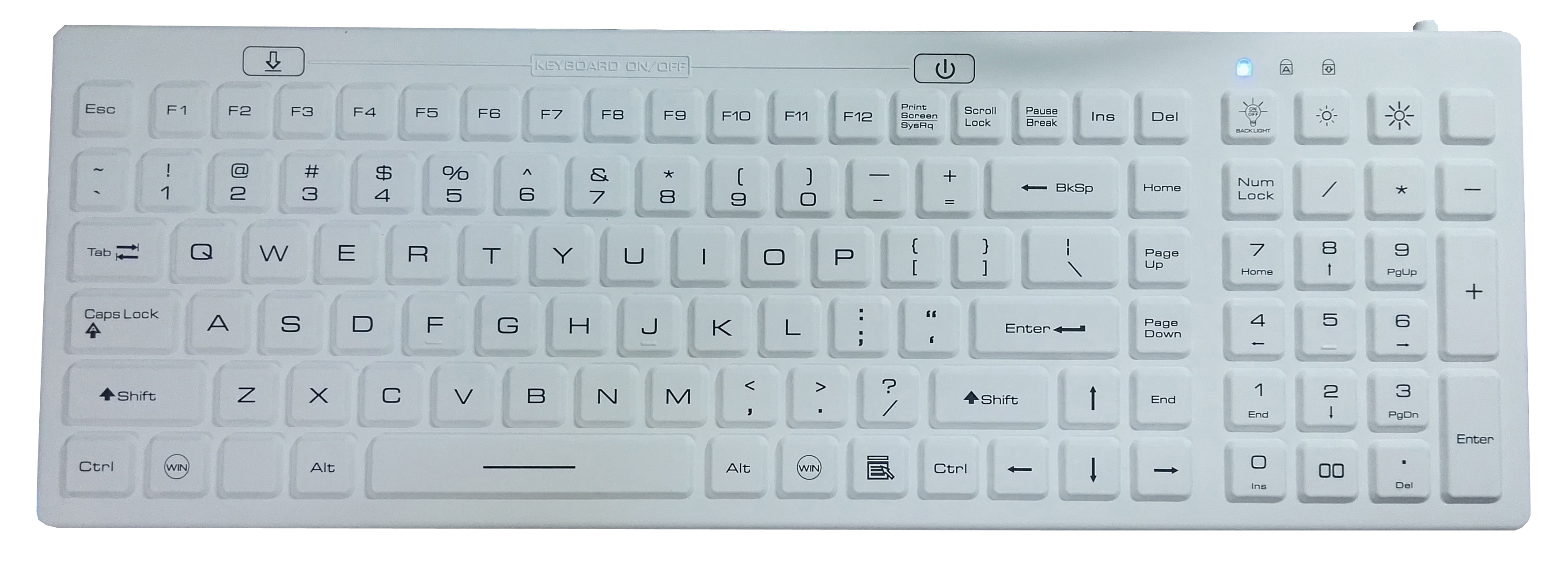 Magnetic medical grade keyboard with nano silver antibacterial for ...