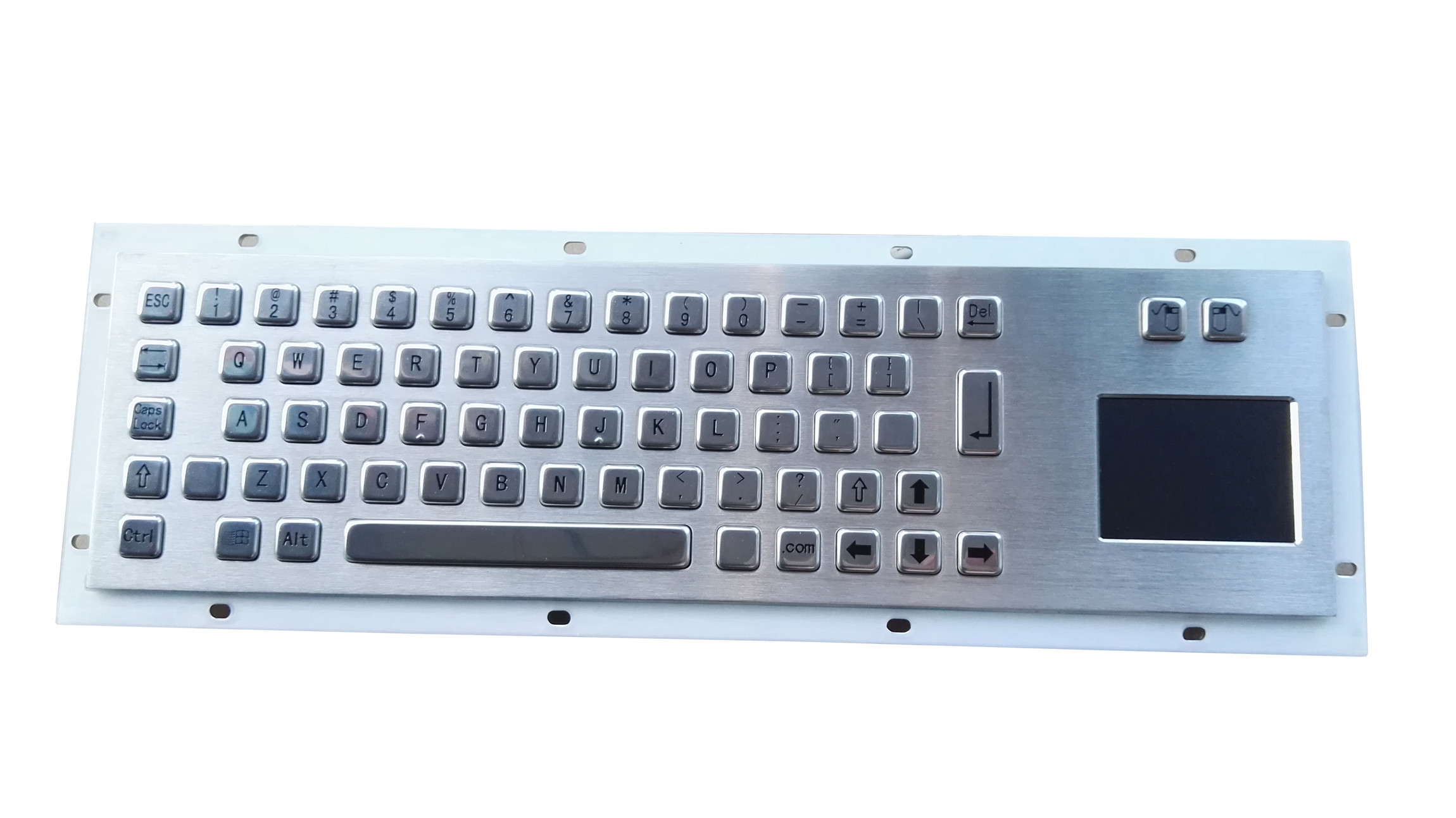 IP65 rear panel mounting durable metal industrial keyboard with sealed ...