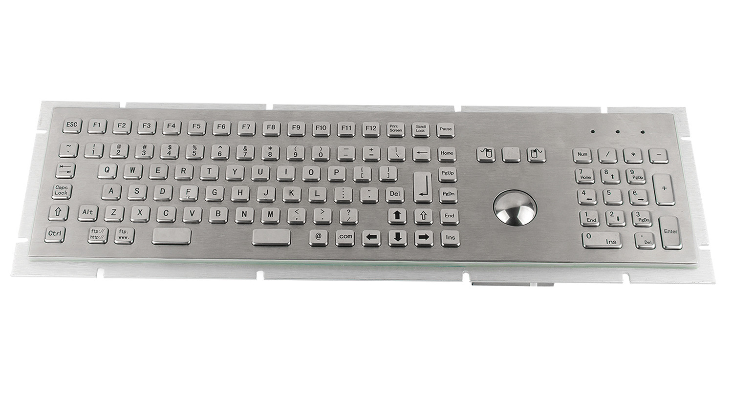 Full keyboard function industrial metal keyboard with separate keypad ...