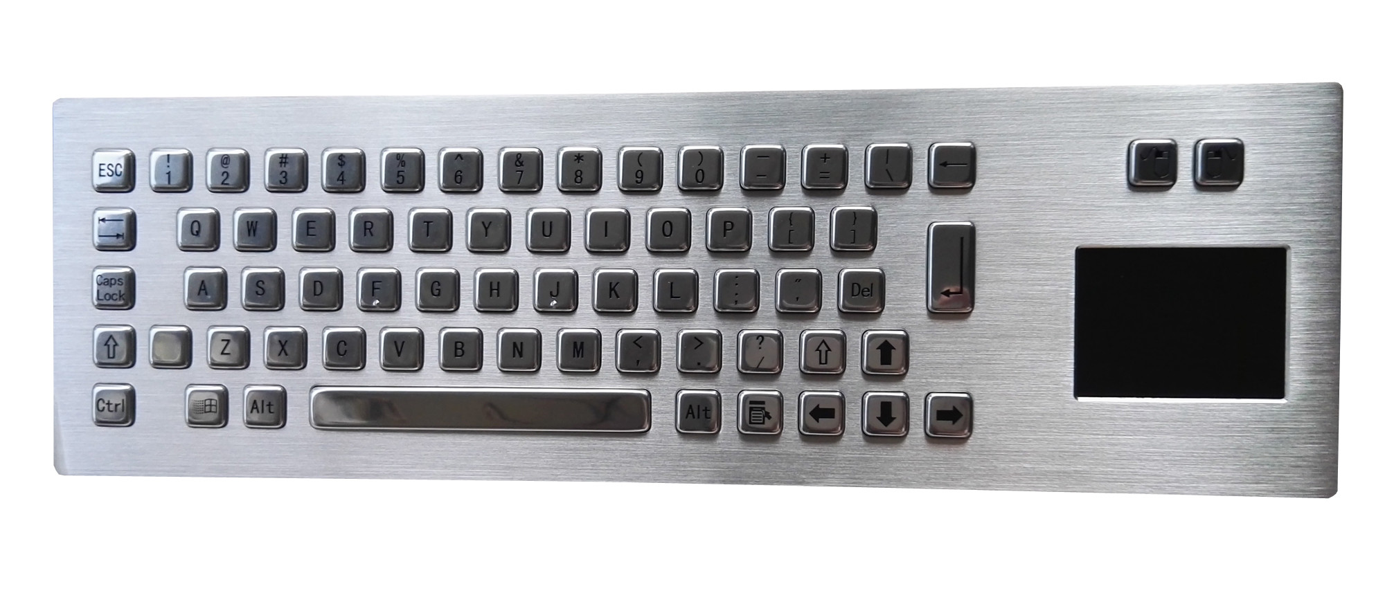 Spanish IP65 kiosk panel mount industrial keyboard by stainless steel