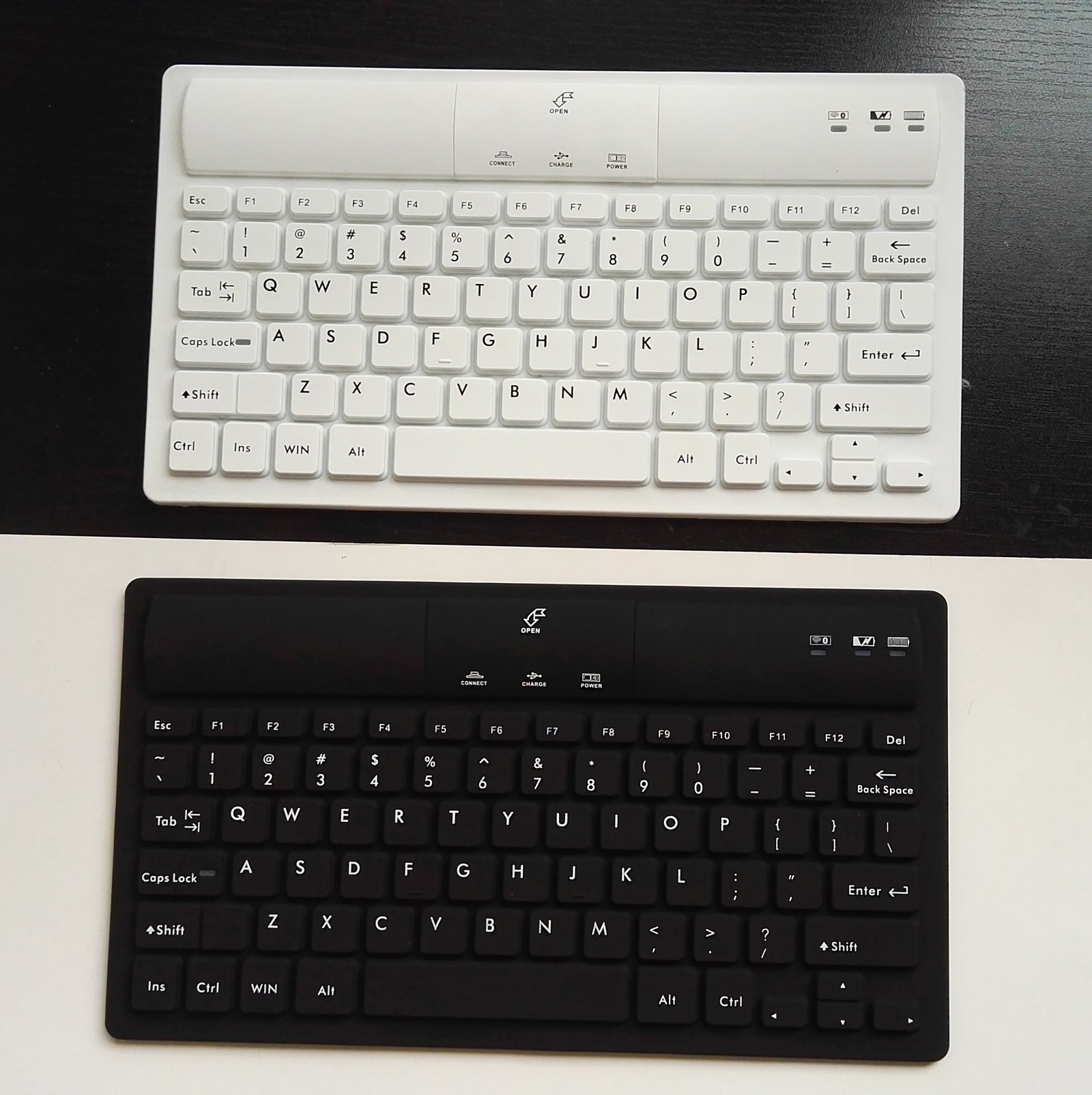 Bluetooth medical wireless washable keyboard with USB rechargeable battery