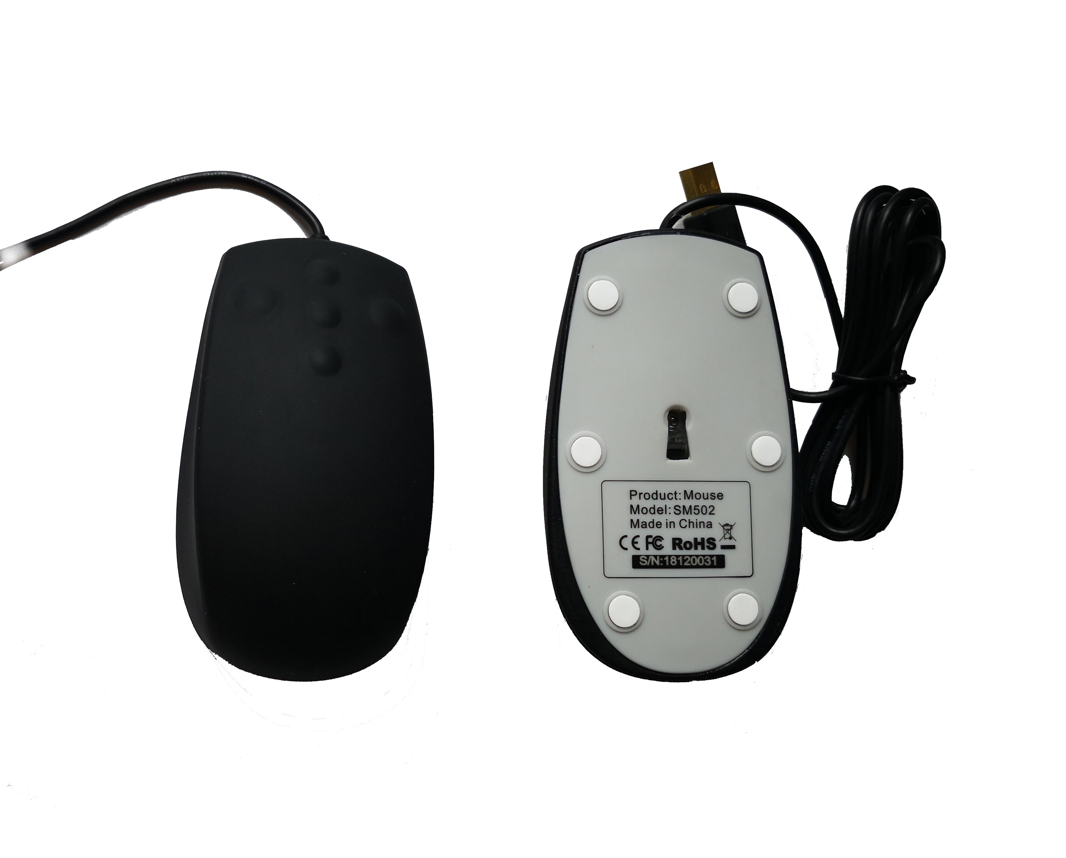 Waterproof medical silicone mouse 502 with active mouse key for EU ...