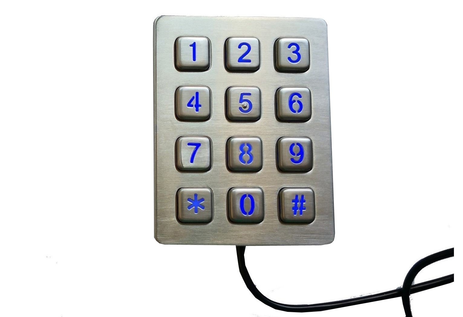 IP65 industrial stainless steel vending machine keypad with 12 buttons ...