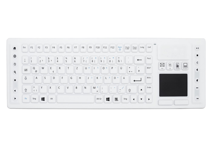 Rf Wireless Industrial Waterproof Keyboard With Touchpad & Multi-Media Key