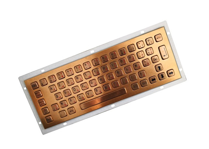 Bilingual 64 Key Military Level Metal Keyboard For Mining Oil