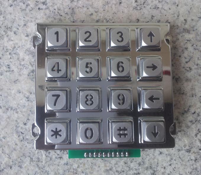 Factory supply white backlight industrial phone keypad with arrow keys