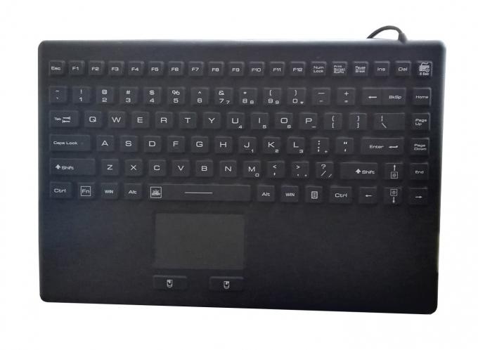 Customized Backlit Rugged Keyboard with USB Cable and Touchpad Mouse