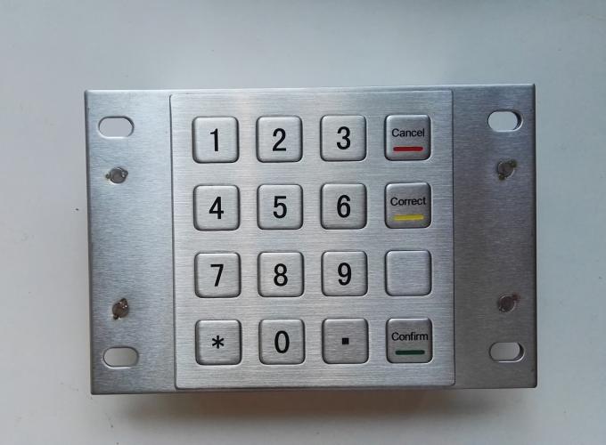 Vandal proof IP65 stainless steel 16 key vending machine keypad with ...