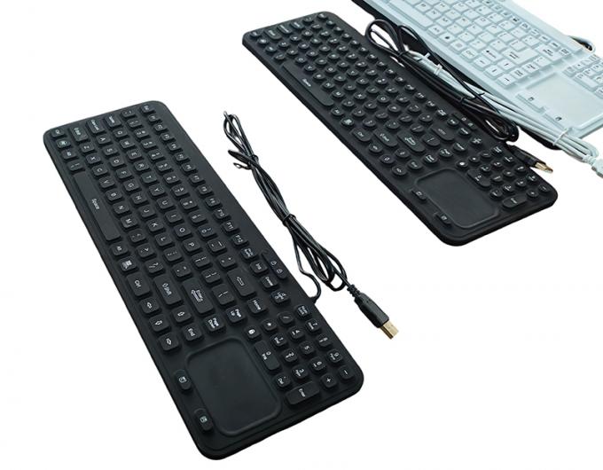 PS2 Industrial Touchpad Keyboard with white LED and IP68 touchpad